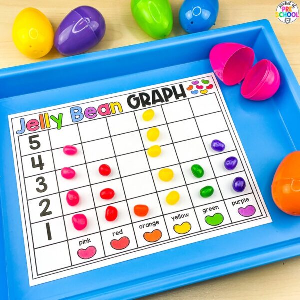 Easter Math and Literacy Centers for Preschool, Pre-K, and Kindergarten ...