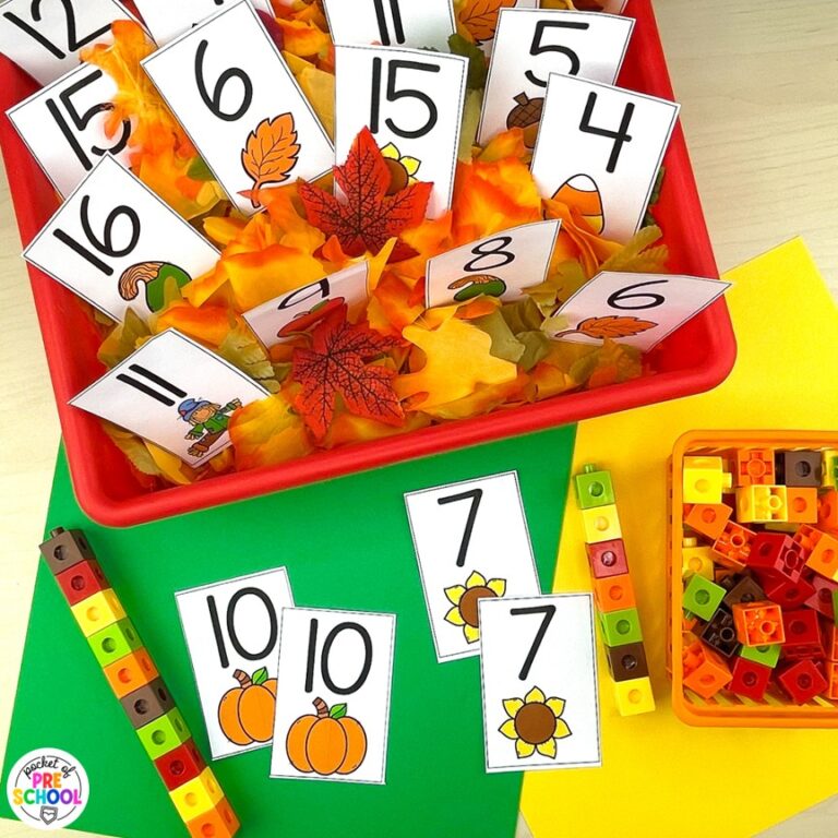Seasons Math and Literacy Centers BUNDLE for Preschool, Pre-K ...