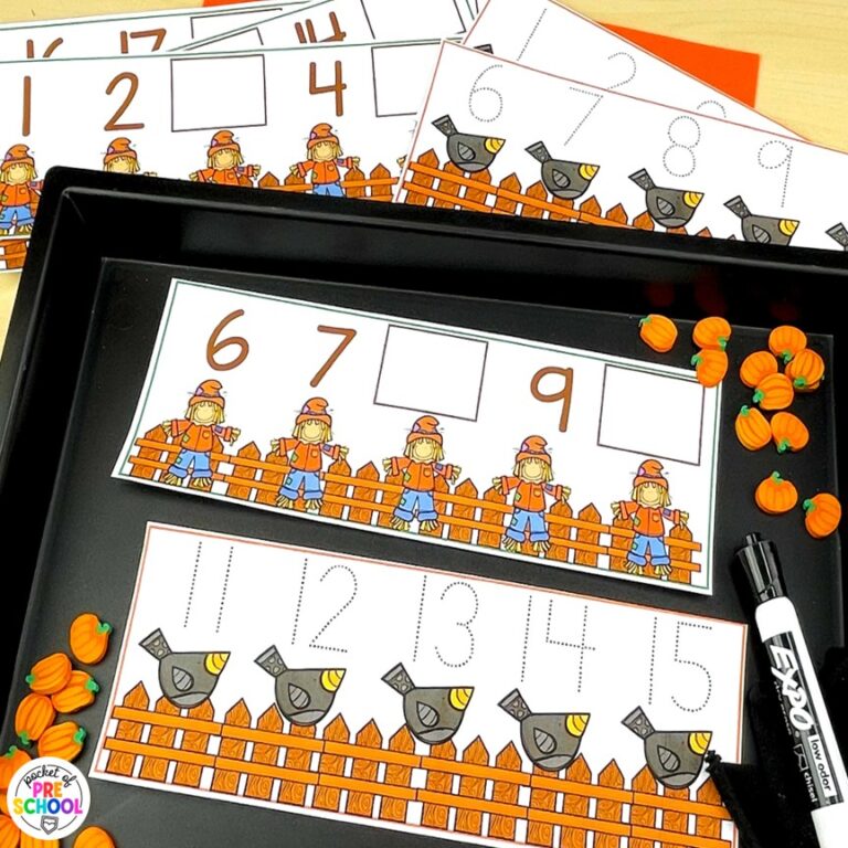 Seasons Math and Literacy Centers BUNDLE for Preschool, Pre-K ...