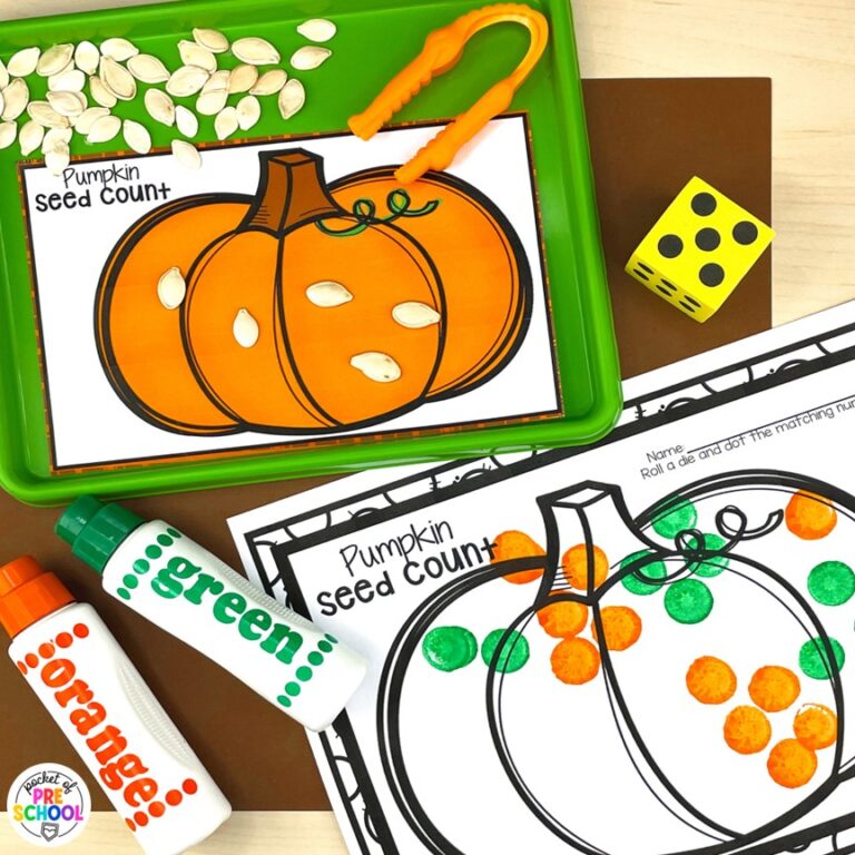 Seasons Math and Literacy Centers BUNDLE for Preschool, Pre-K ...