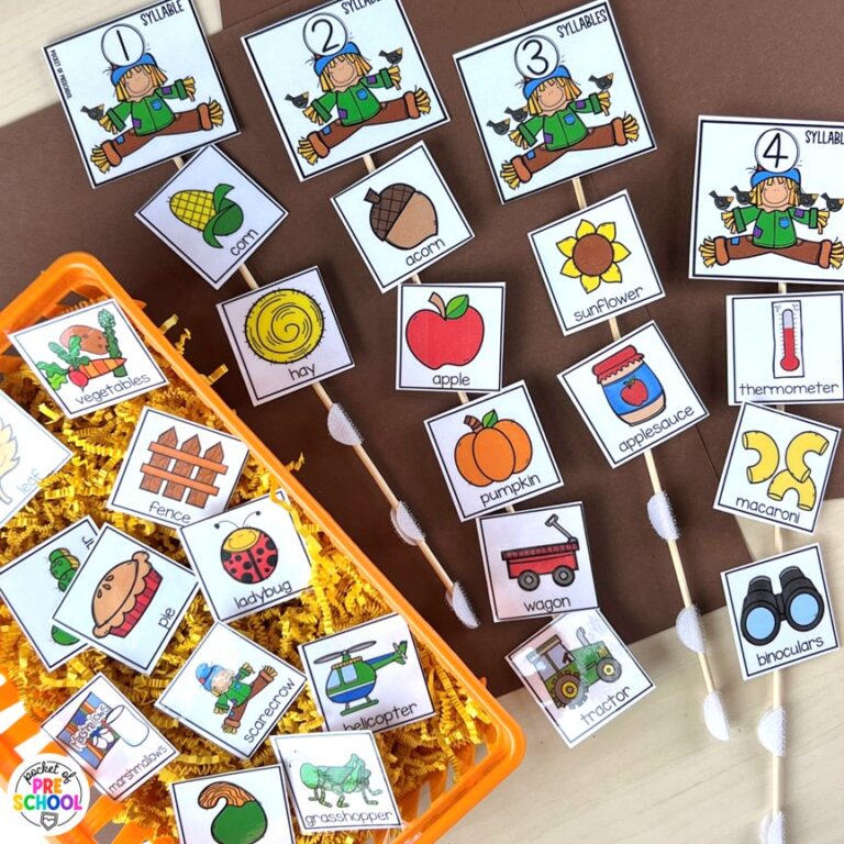 Seasons Math and Literacy Centers BUNDLE for Preschool, Pre-K ...