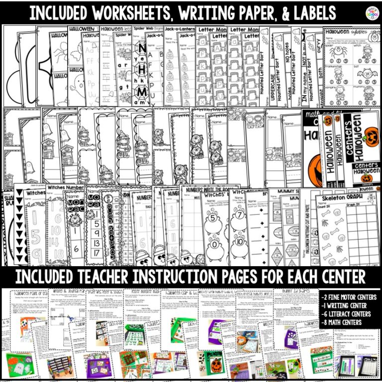 Holidays Math and Literacy Centers BUNDLE for Preschool, Pre-K ...