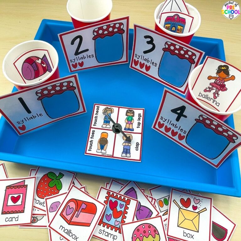 Valentine's Day Math and Literacy Centers for Preschool, Pre-K ...