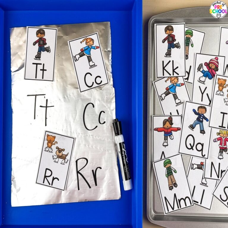 Winter Sports Games Math and Literacy Centers Preschool, Pre-K ...