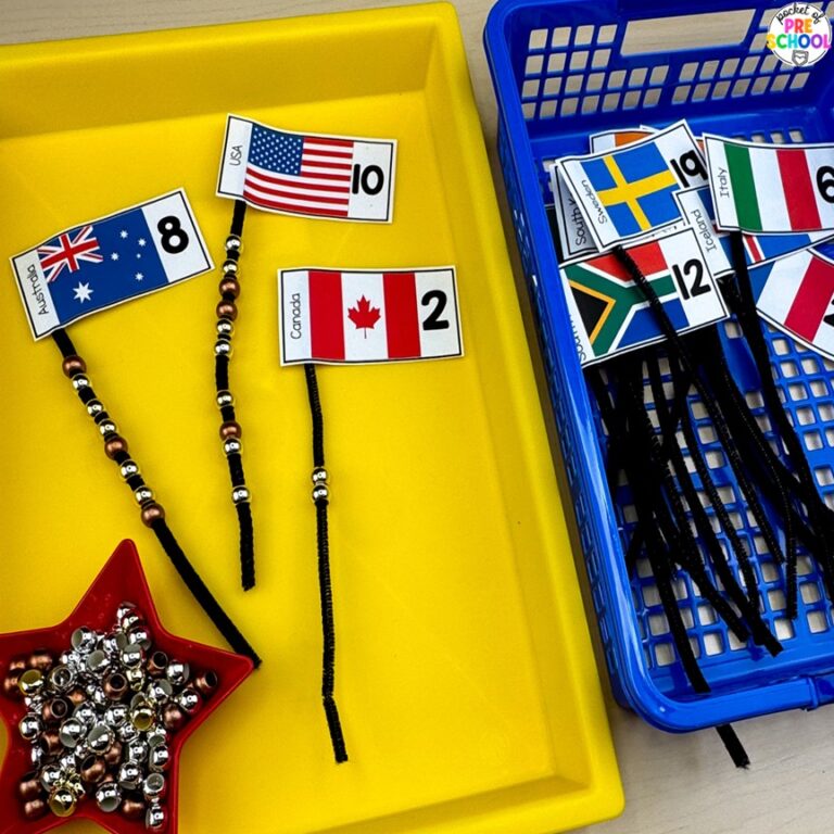 Winter Sports Games Math and Literacy Centers Preschool, Pre-K ...