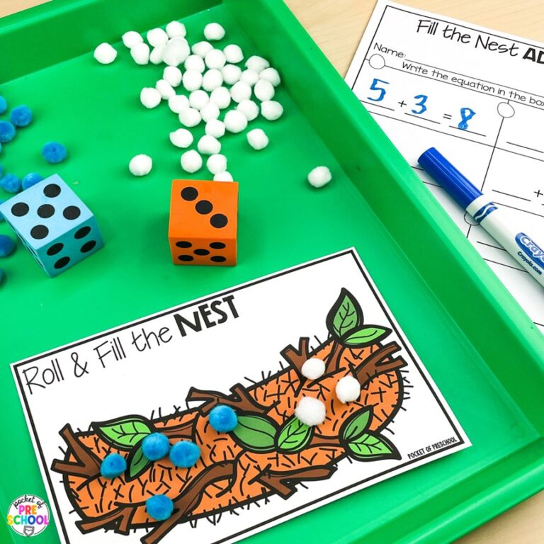 Birds Math and Literacy Centers for Preschool, Pre-K, and Kindergarten ...