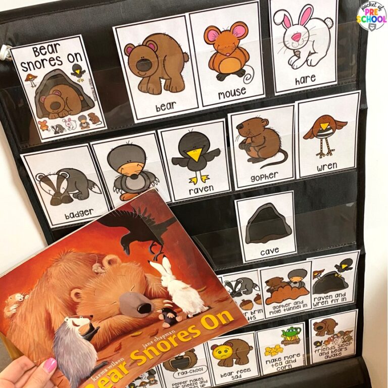 Hibernation Math and Literacy Centers for Preschool, Pre-K, and ...