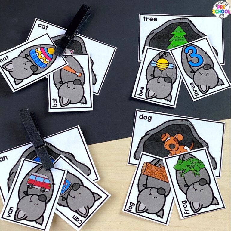 Hibernation Math and Literacy Centers for Preschool, Pre-K, and ...