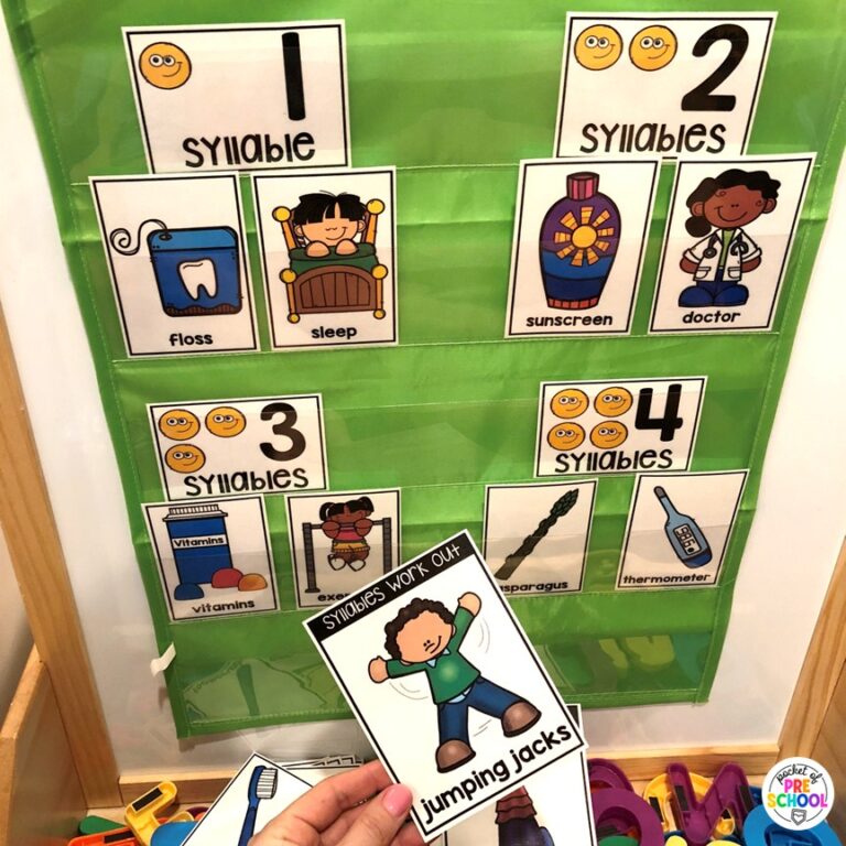 My Body and Teeth Math and Literacy Centers for Preschool, Pre-K, and ...