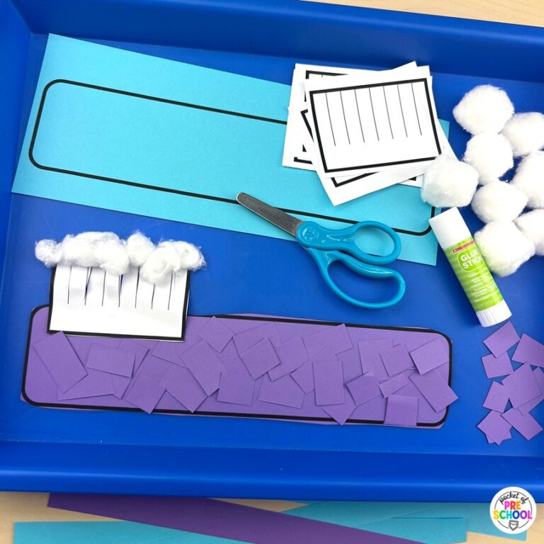 My Body and Teeth Math and Literacy Centers for Preschool, Pre-K, and ...