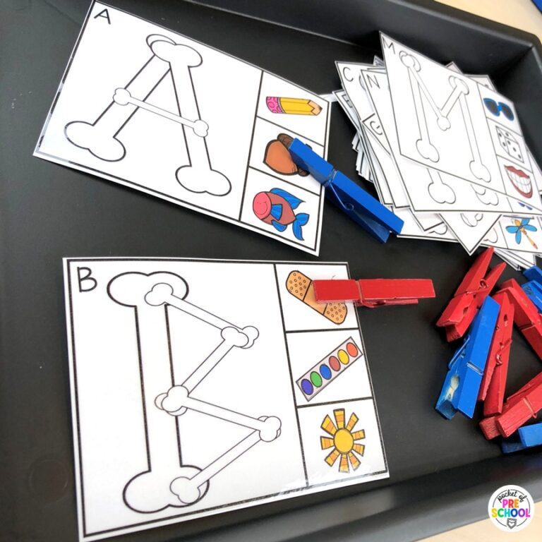 My Body and Teeth Math and Literacy Centers for Preschool, Pre-K, and ...