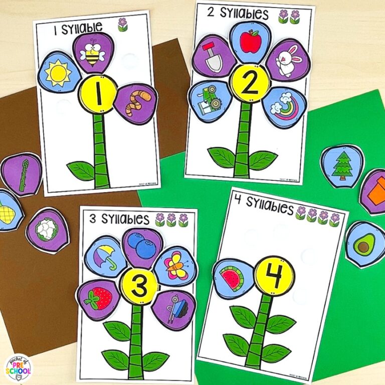 Plants Math and Literacy Centers for Preschool, Pre-K, and Kindergarten ...