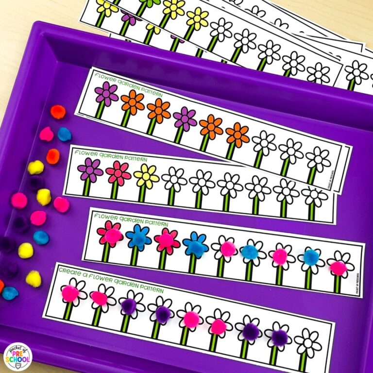 Plants Math and Literacy Centers for Preschool, Pre-K, and Kindergarten ...