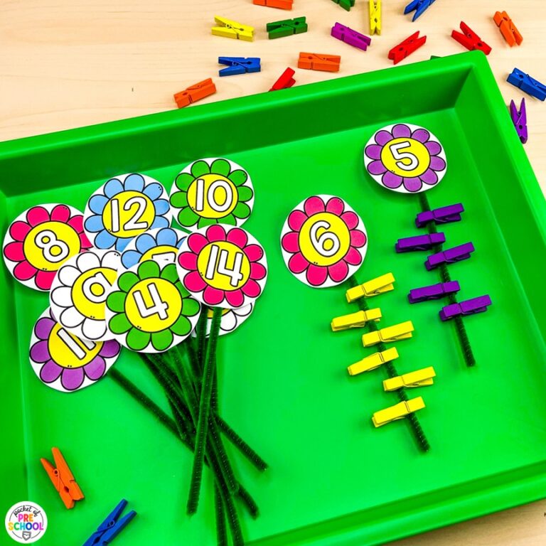 Plants Math and Literacy Centers for Preschool, Pre-K, and Kindergarten ...