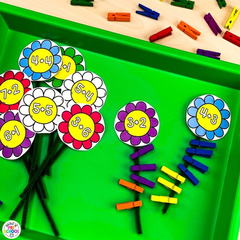 Plants Math and Literacy Centers for Preschool, Pre-K, and Kindergarten ...