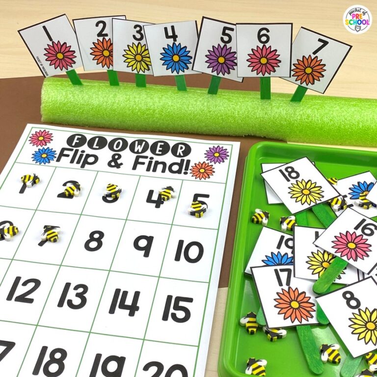Plants Math and Literacy Centers for Preschool, Pre-K, and Kindergarten ...