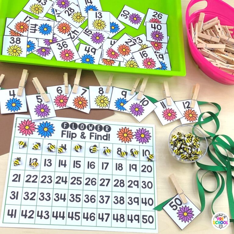 Plants Math and Literacy Centers for Preschool, Pre-K, and Kindergarten ...