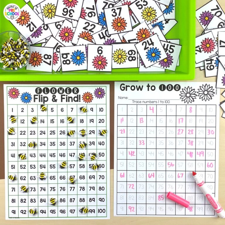 Plants Math and Literacy Centers for Preschool, Pre-K, and Kindergarten ...