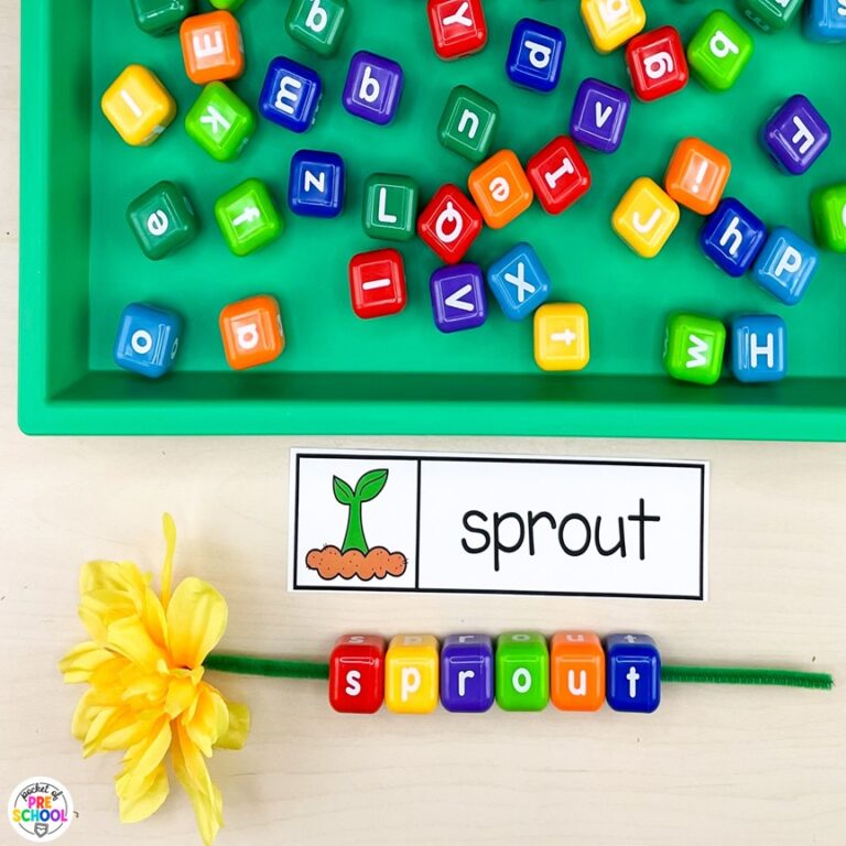 Plants Math and Literacy Centers for Preschool, Pre-K, and Kindergarten ...