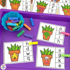 Plants Math and Literacy Centers for Preschool, Pre-K, and Kindergarten ...