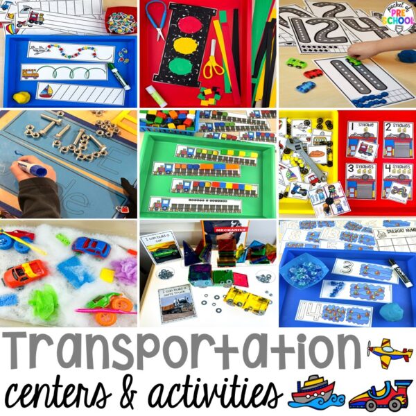 Transportation Centers and Activities (2 Freebies too) - Pocket of ...