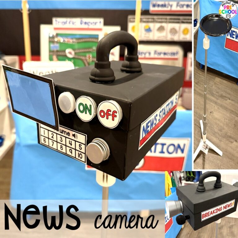 News & Weather Station Dramatic Play for Preschool, Pre-k, and ...