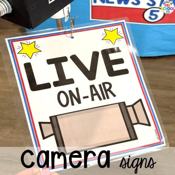 News & Weather Station Dramatic Play for Preschool, Pre-k, and ...