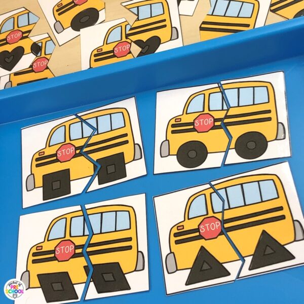 Back to School Math and Literacy Centers for Preschool, Pre-K, and ...